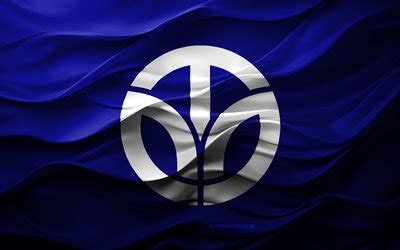 Download 4k Flag Of Fukui Japanese Prefectures 3d Fukui Flag Japan