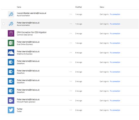 Broken Connections In Power Automate