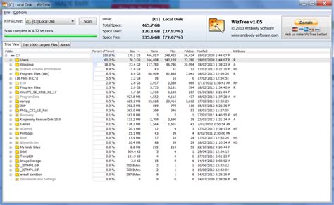 WizTree Screenshot Topfreeware Net