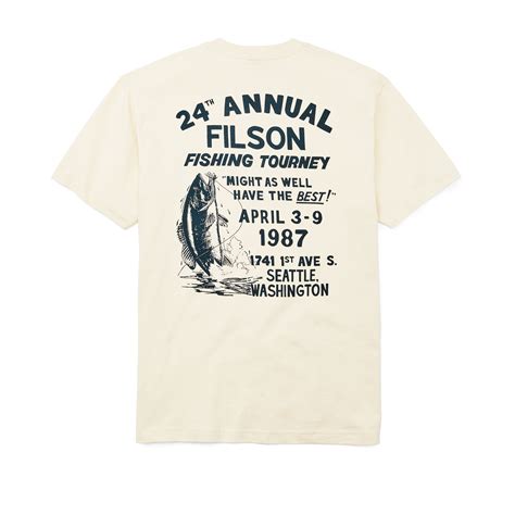 Filson Pioneer Ss Graphic T Shirt Stone