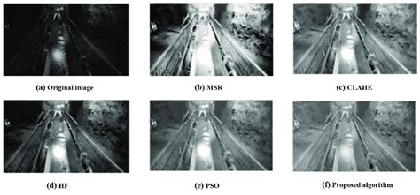 Comparison Of Mine Video Image Enhancement Effect Download