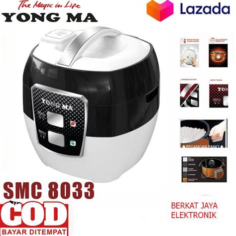 Harga Promo Yong Ma Magic Com 2 L Gold Iron Wing Smc8033 Rice Cooker Pengukus Smc 8033 100