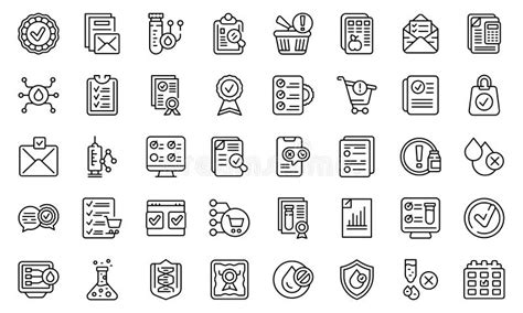 Regulated Products Icon Outline Style Stock Vector Illustration Of