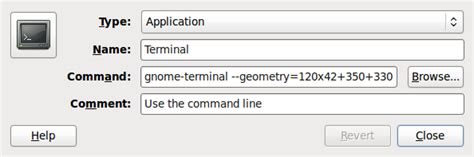 Terminal Window Default Size And Position In Gnome Ubuntu