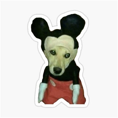 Cursed Micky Sticker For Sale By Chelchop Redbubble