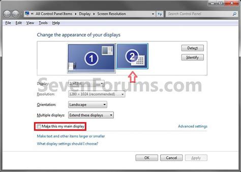 Display Change Main Display Tutorials