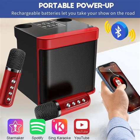 Karaoke Bluetooth Speaker With Microphone Wireless Microphone Speaker