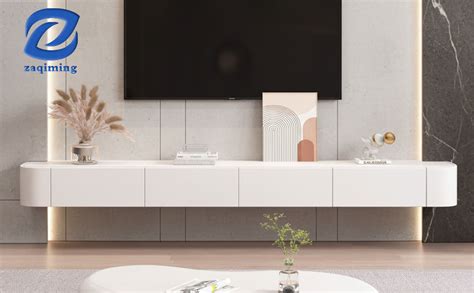 Zaqiming Floating Tv Stand Wall Mounted Media Console With