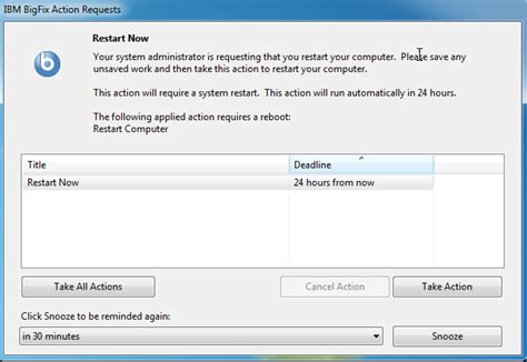 restart action timer now working content authoring bigfix forum