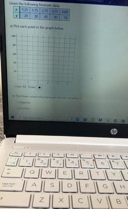 Solved Given The Following Bivariate Data A Plot Each Solved Given The Following Bivariate Data A Plot Each