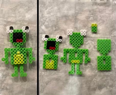 3d Perler Bead Frog 3d Perler Bead Perler Beads Perler Bead Art