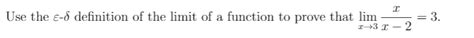 solved r use the e d definition of the limit of a function