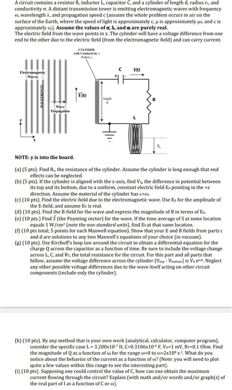 Solved A Circuit Contains A Resistor R ﻿inductor L