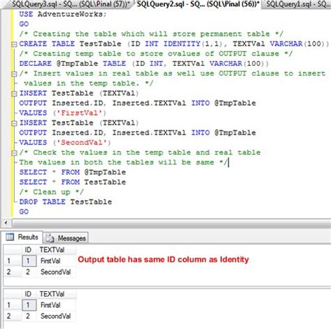 How To Create Temp Table In Sql Server 2008 With Identity Column