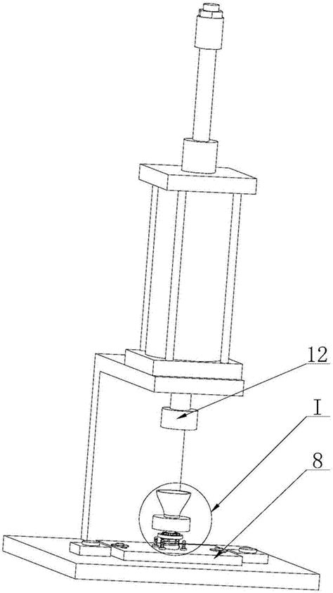一种铝基板和上壳的压接装置的制作方法