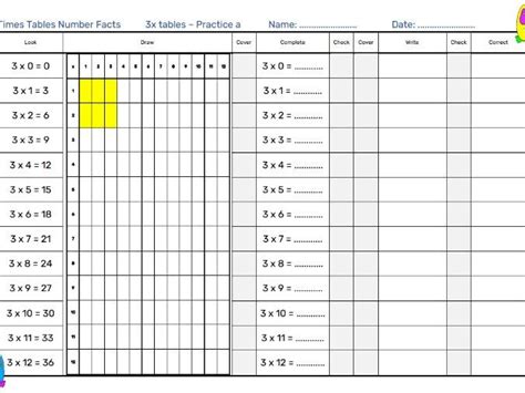 Times Tables And Division Facts Practice Worksheets Teaching Resources