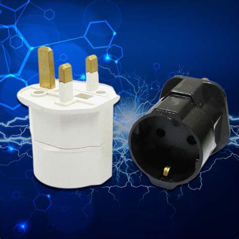 Eu To Uk Plug 2 Pin To Uk 3 Pin Plug Conversion Socket Adapter Plug With Erdung Wish