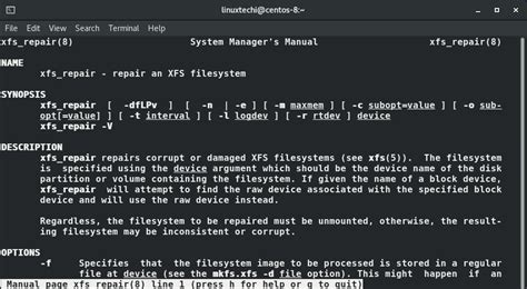 How To Repair Corrupted Xfs Filesystem With Xfsrepair