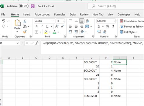 Formula To Type Text In One Column And Populate A Different Text Into
