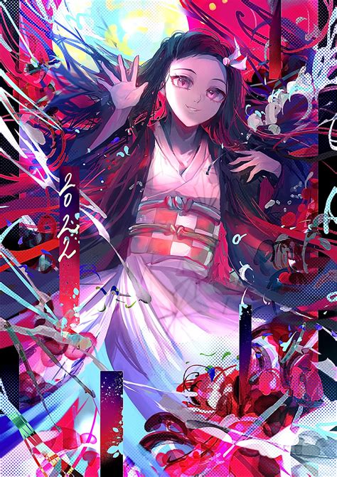 Kamado Nezuko Kimetsu No Yaiba Drawn By Honmou Pixiv Danbooru