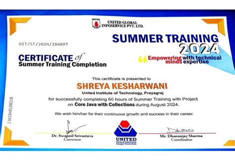 java corejava collections techskills learning summertraining careergrowth shreya kesharwani
