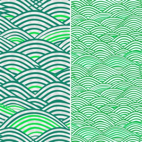 Premium Psd Japanese Wave Patterns With Undulating Lines And Confined In Creative Abstract