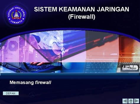 Sistem Keamanan Jaringan Firewall Menentukan Jenis Keamanan Jaringan