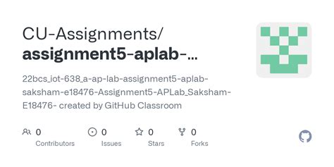 Github Cu Assignmentsassignment5 Aplab Saksham E18476 Sakshikumari 123 22bcsiot 638a Ap