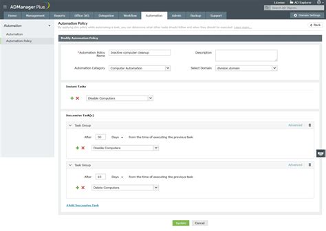 automated ad account management admanager plus