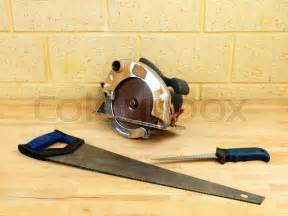 A Close Up Shot Of Workshop Items Stock Image Colourbox