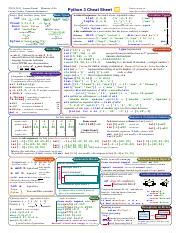 Essential Python 3 Cheat Sheet Types Assignments And More Course Hero