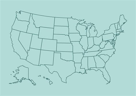 Printable United States Map Without States United States Map Blank