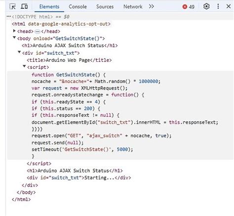 Arduino Nano Web Server And Ajax Not Quite Working Networking Protocols And Devices