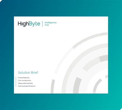 Highbyte Intelligence Hub Industrial Dataops Solution