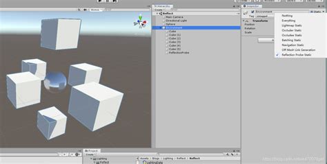 Unity 反射探针 Reflection Probe 创建当前场景的反射用cubemap即室内天空盒unity 使用反射探针生成天空盒