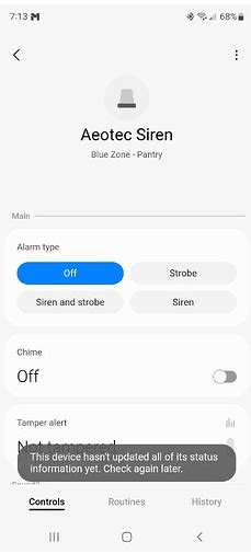 Aeotec Siren 6 Unable To Set Sounds With Edge Driver Devices And Integrations Smartthings