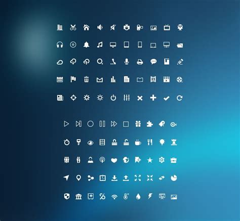 Glyphs Icons Version 1 And 2