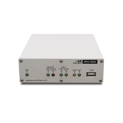 IPU 100 Encoder Decoder IP Audio Manager UDE Audio
