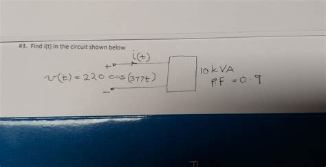 Solved Find I T In The Circuit Shown Below Chegg Com