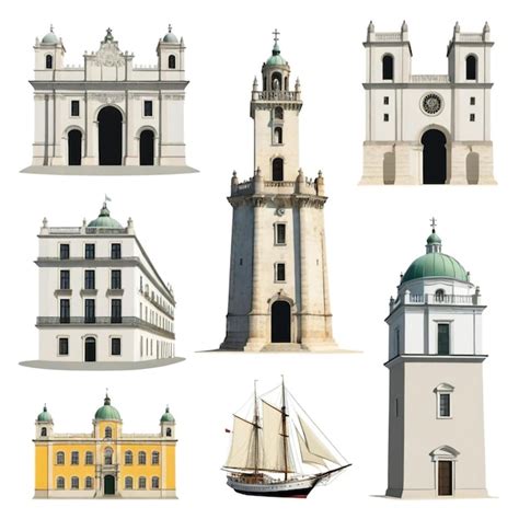 A Collection Of Pictures Of Different Buildings Including One Of The Three Different Buildings