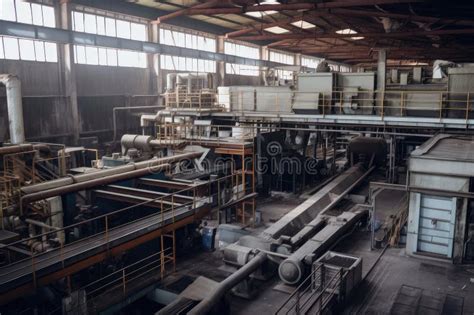 Highly Technical Aluminum Processing Plant With Intricate Machinery