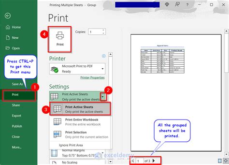Printing Multiple Sheets In Excel At Tyson Walsh Blog
