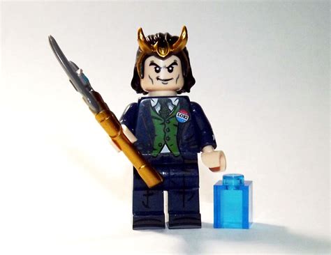 Loki Blue Suit With Cube Tv Show Minifigure Minifigureoutlet
