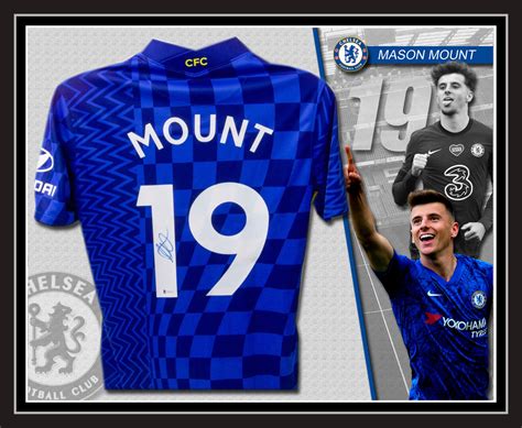 Mason Mount Signed And Framed Chelsea Jersey Beckett Bas Wicked