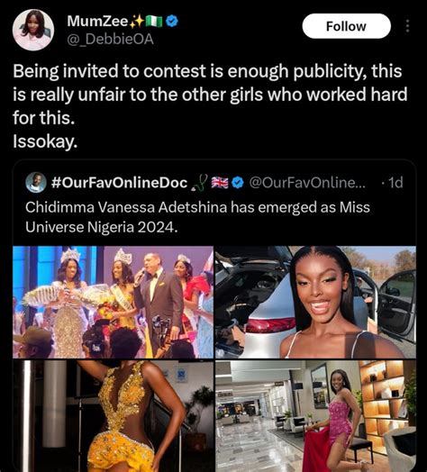 Mumzee Comes Under Heavy Fire As She Criticises The 2024 Miss Universe