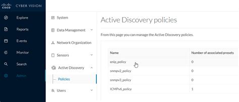 Cisco Cyber Vision Active Discovery Configuration Guide Release 4 1 0 Active Discovery