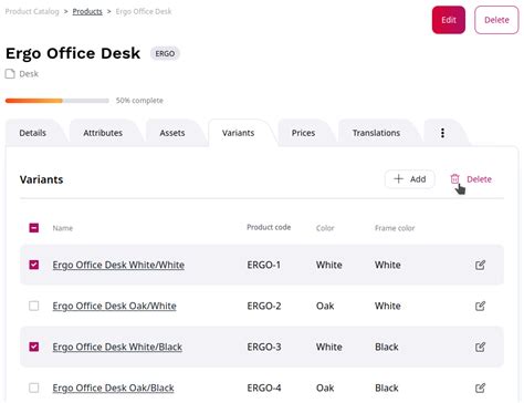 Work With Product Variants Ibexa Documentation