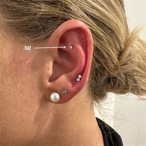 Flat Piercing Guide Placement Healing Jewellery And Aftercare Covetear