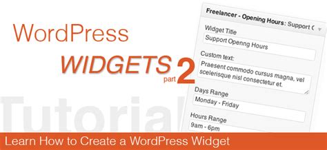 How To Create A Widget Plugin For Wordpress Part 2 Remis Blog