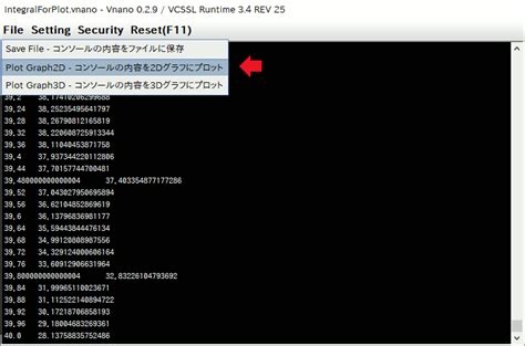 Vnano Output Data Of Numerical Integration For Plotting Graph Vcssl